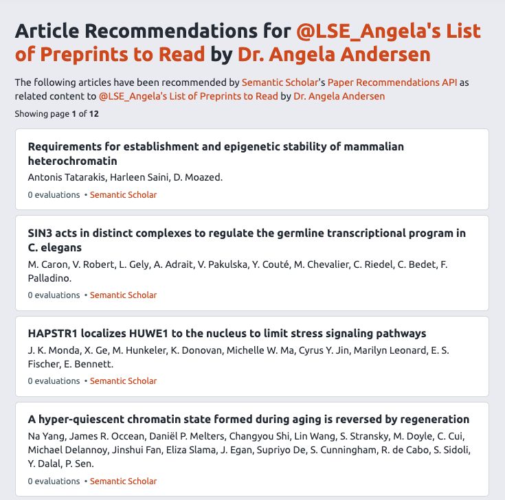 👉 Preprint recommendations on Sciety